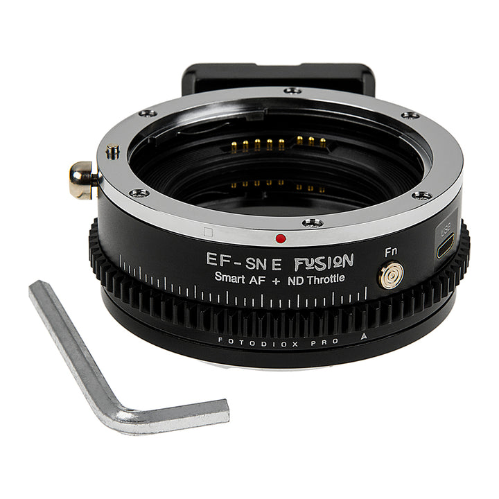 Cine ND Throttle Smart Adapter - Canon EF Lens to Sony E-Mount Cameras ...