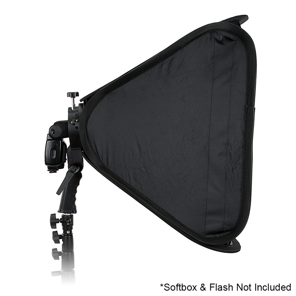 Fotodiox Pro Flash Bracket Holder with Handle for Speedlight Flash Gun ...